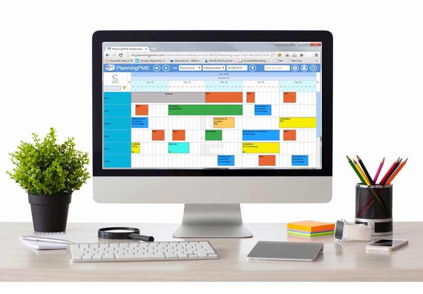 Probeer gratis onze online planningstool PlanningPME Web Access.
